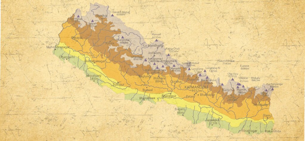 Cartes du Népal – L’essentiel ! – France-Nepal-Voyage